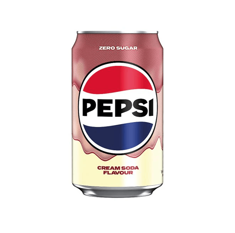 Pepsi Cream Soda Zero Sugar 330ml | Pepsi | Fri frakt over 500,-